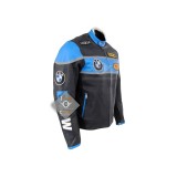 Men Motorbike Gear BMW And Nokia Leather Jacket